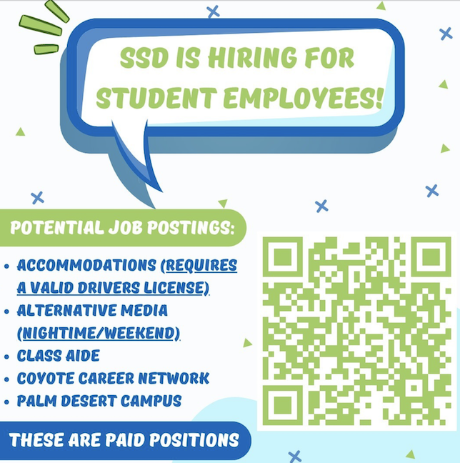 Jobs and Volunteer Opportunities | Services to Students with Disabilities - SSD | CSUSB